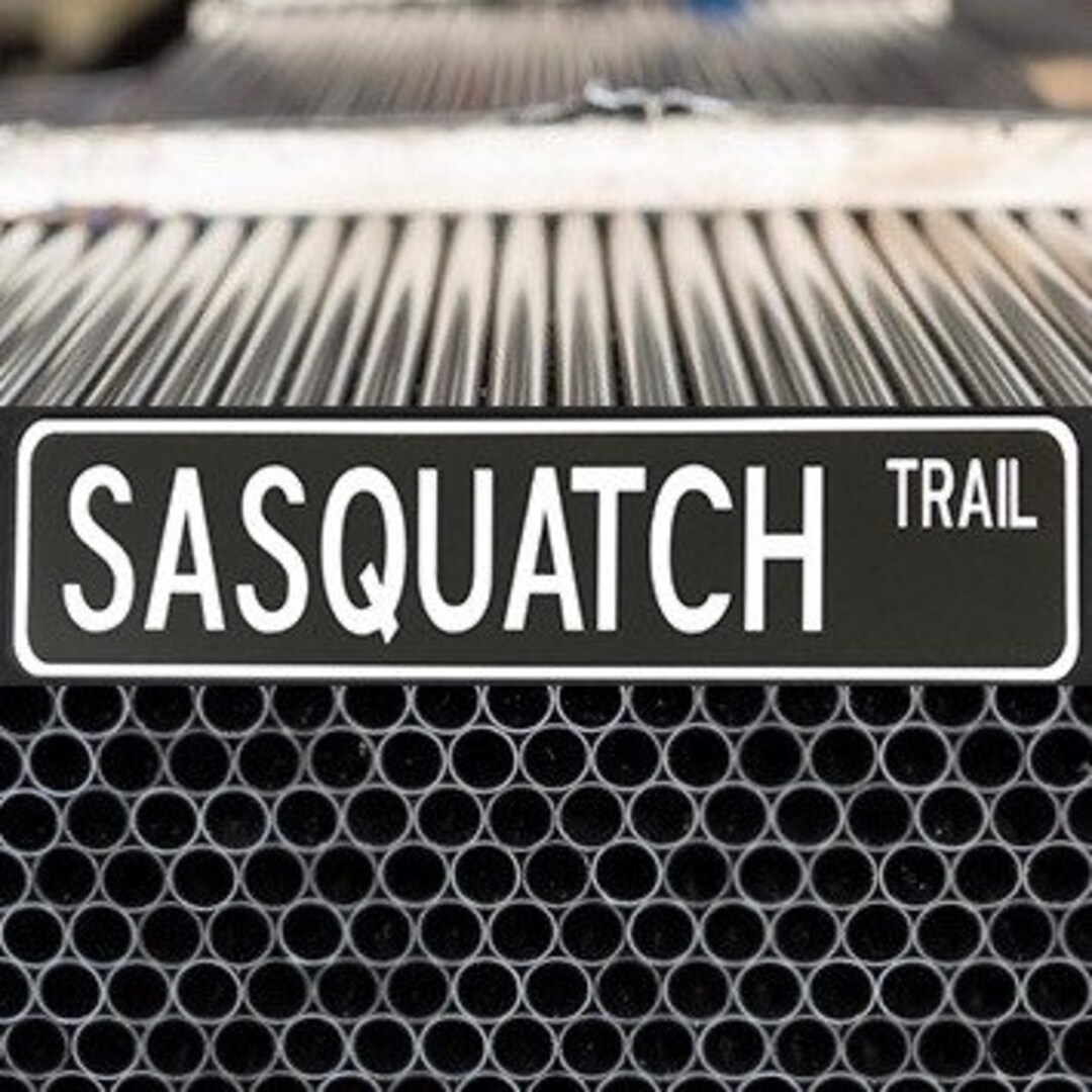 Sasquatch Trail 24" X 6" Aluminum Street Sign - Fun PNW Appellation ...