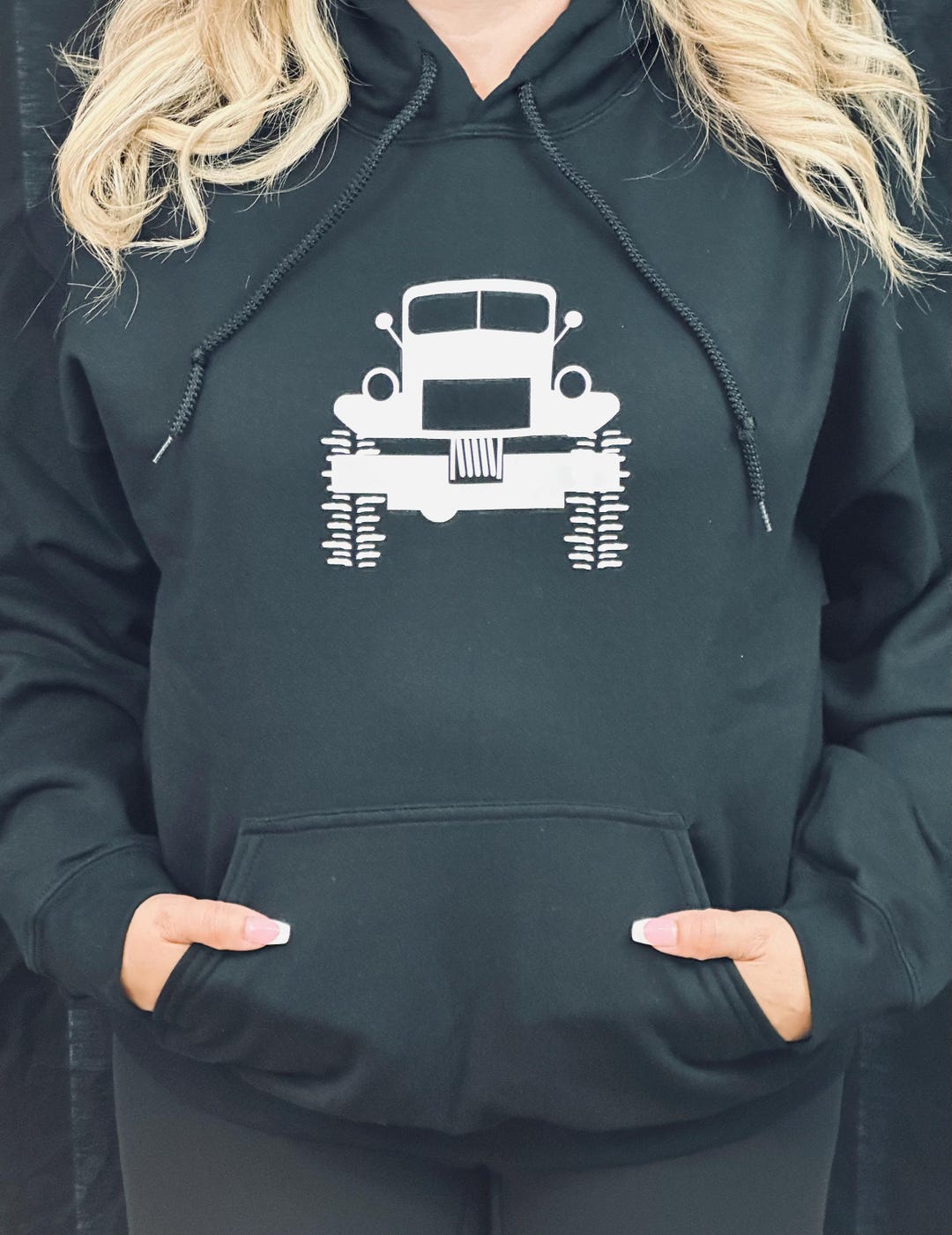 Power Wagon Flat Fender Truck Hoodie, Four-wheel-drive Off-road Crawler ...