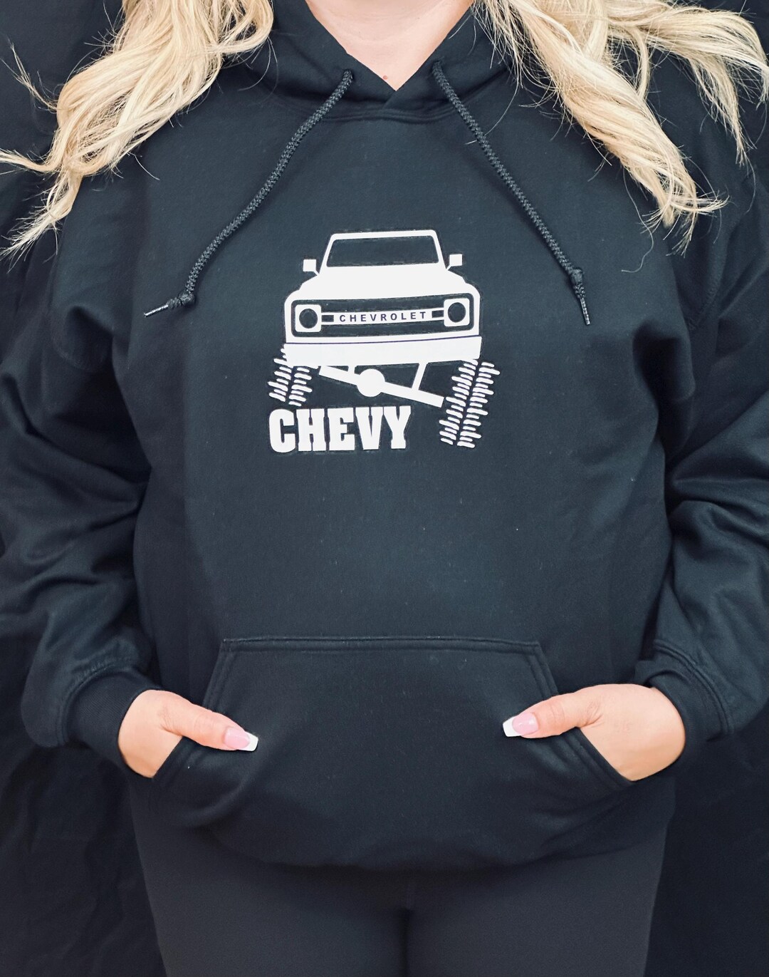 60's Chevrolet Flexing Truck Blazer Hoodie, Classic Chevy, Off-road ...