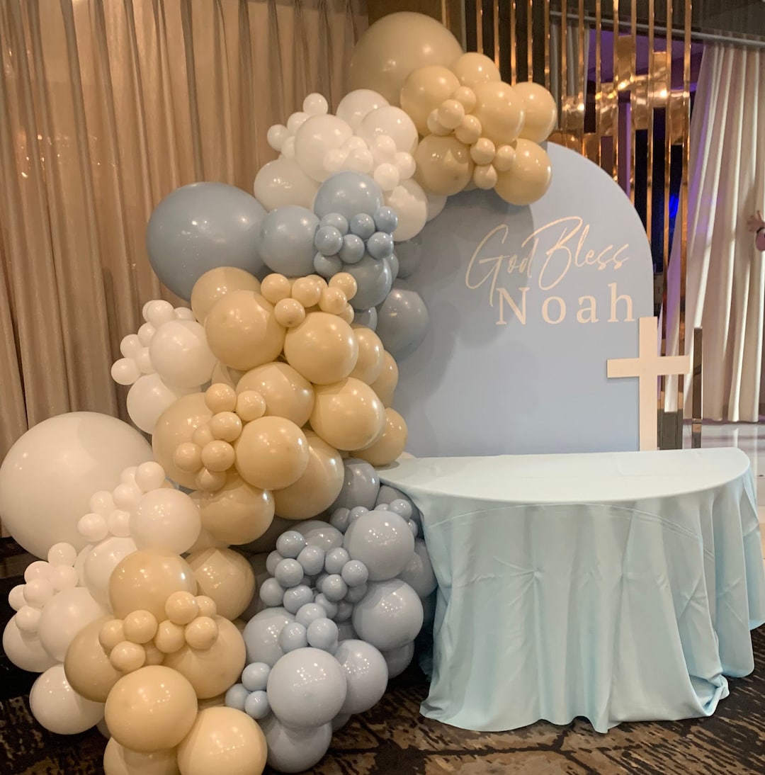 Personalized Baptism Backdrop Decal: God Bless [child's Name] - Etsy