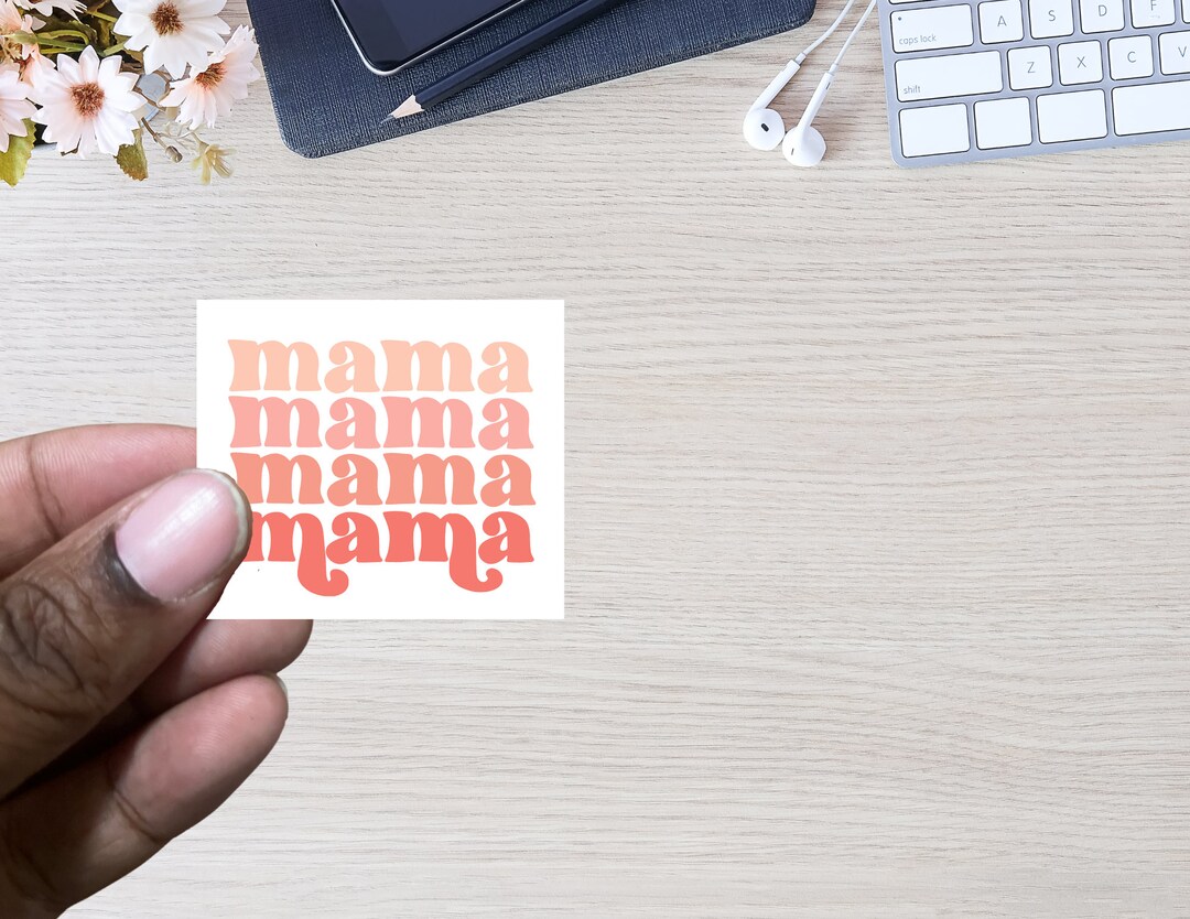 Retro Mama Sticker, Gift for Mom Birthday, Mother's Day Gift, Laptop ...