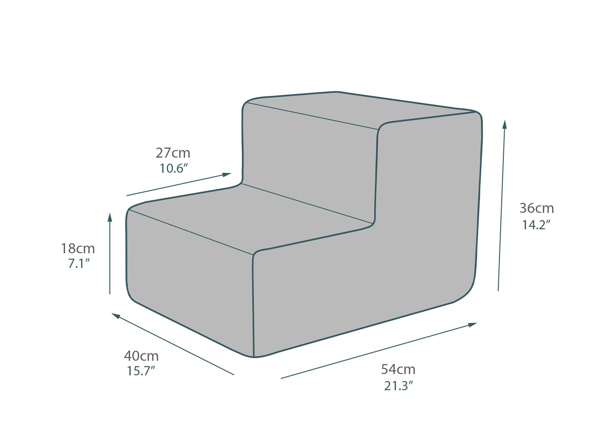 2-step Dog Stairs | Furniture Fabric Pet Steps for Small Dogs - Etsy