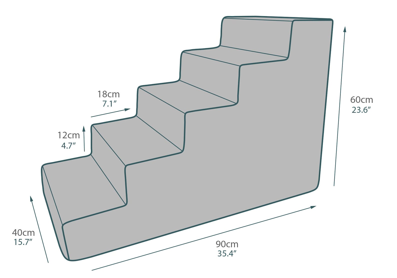 5 Step Dog Stairs Dog Stairs for High Bed Small Dog Steps - Etsy