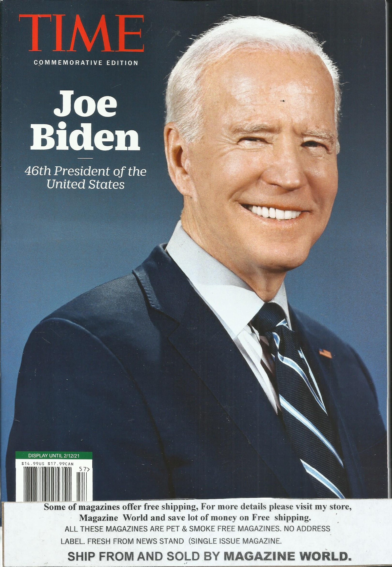 Time Magazine Joe Biden 46th President of the United States - Etsy