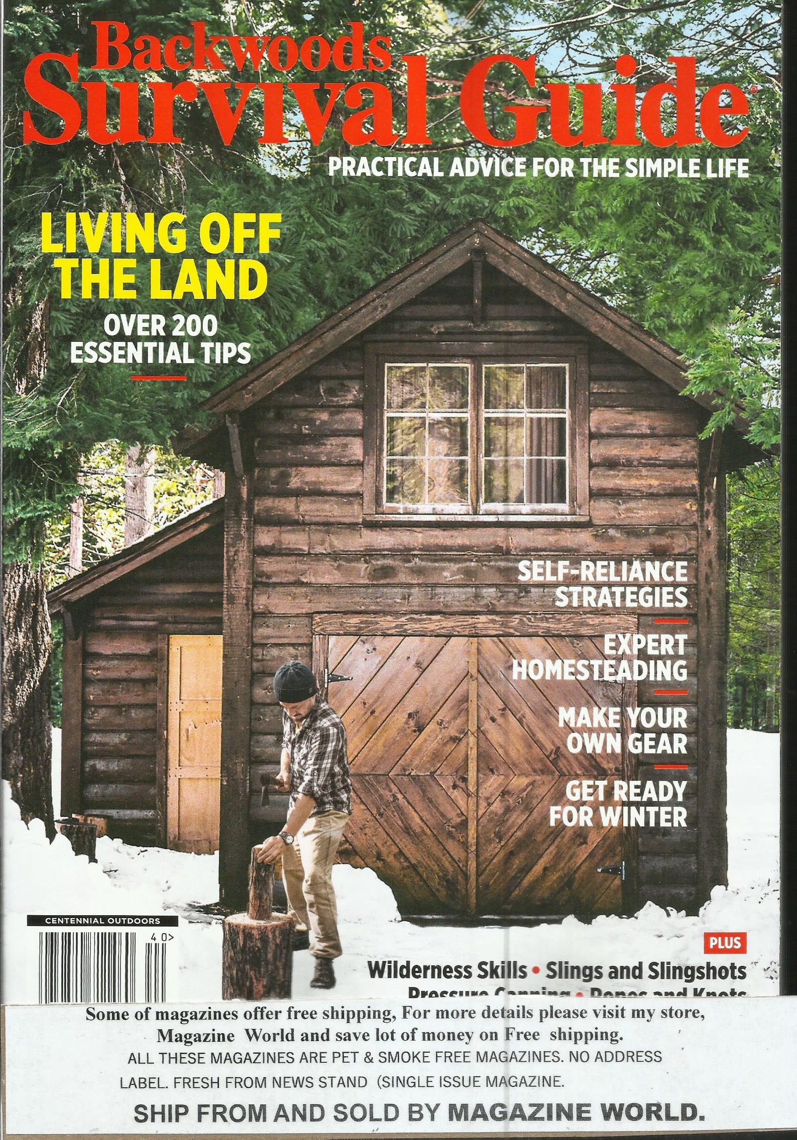 Backwoods Survival Guide Magazine Living off the Land Isue - Etsy