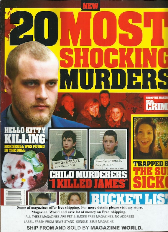 20 Most Shocking Murders Magazine Issue 2020 Third Edition - Etsy