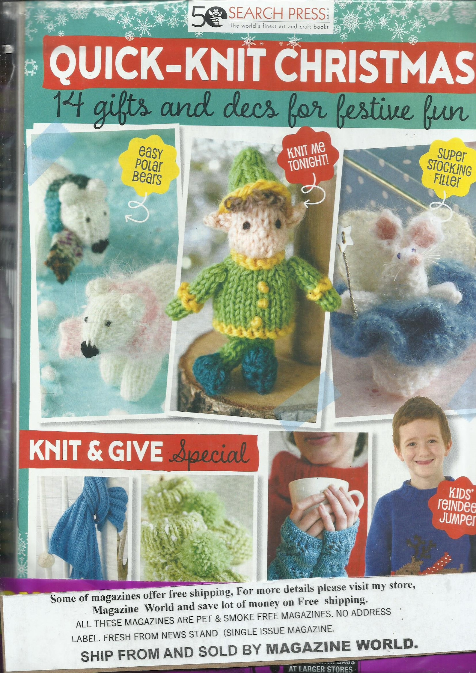 Let's Knit Magazine 3 EASY Toys 10 Bonus Motifs - Etsy