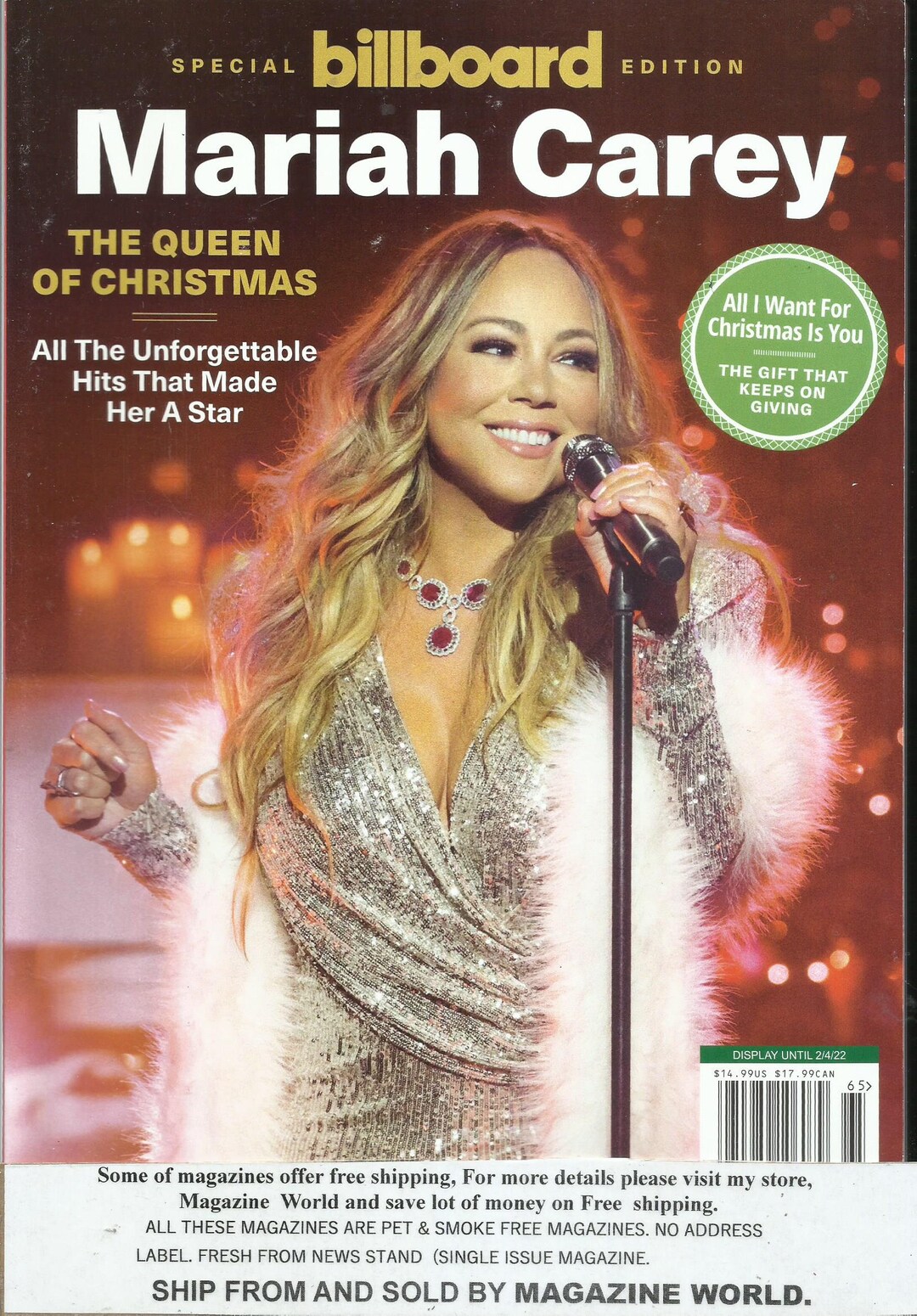 Billboard Magazine Mariah Carey the Queen of Christmas - Etsy