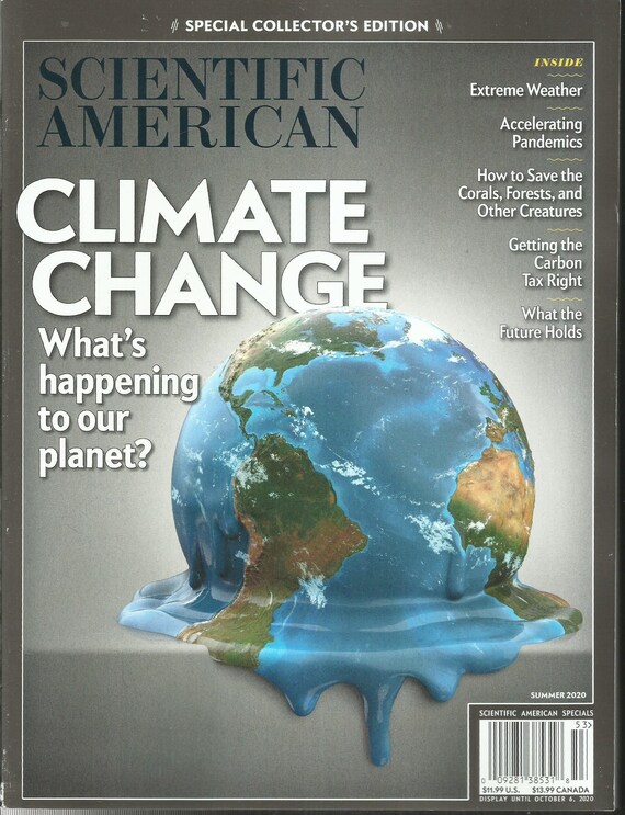 Scientific American Magazine Climate Change Summer 2020 | Etsy