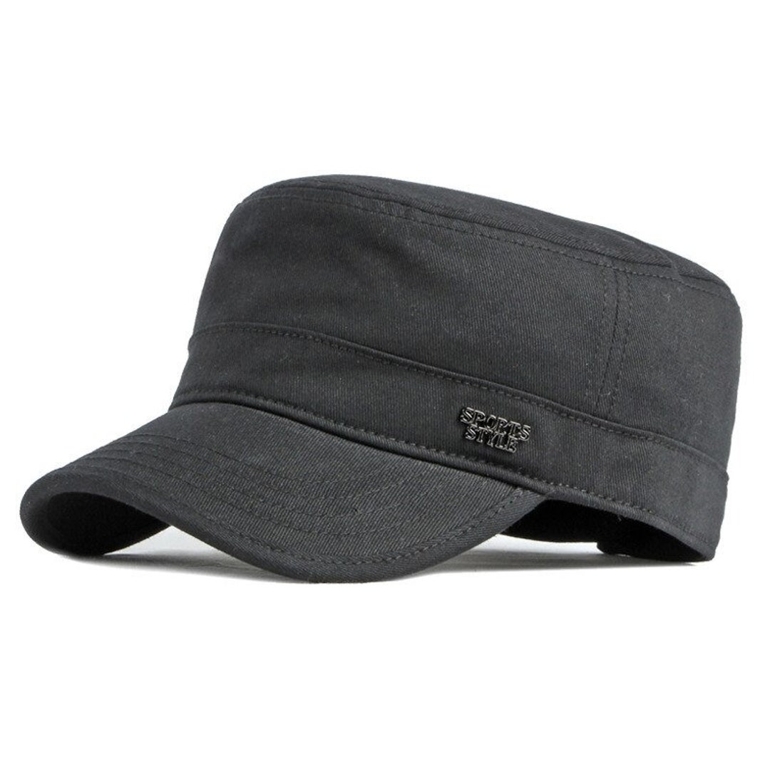 Cotton Military Caps-men Women Spring Summer Flat Top Military Caps ...