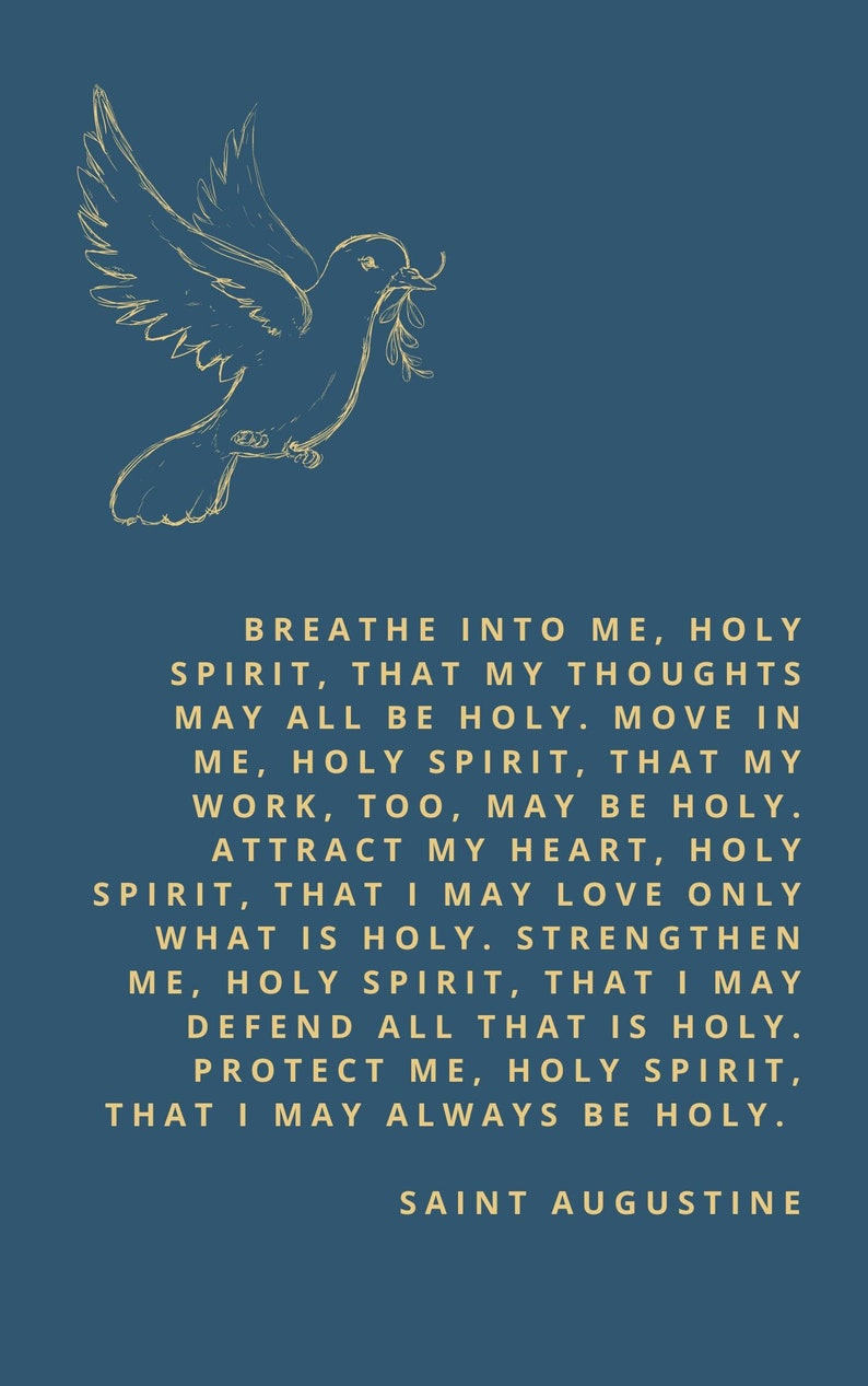 Holy Spirit Prayer - Digital Download Wall Art Print - Etsy