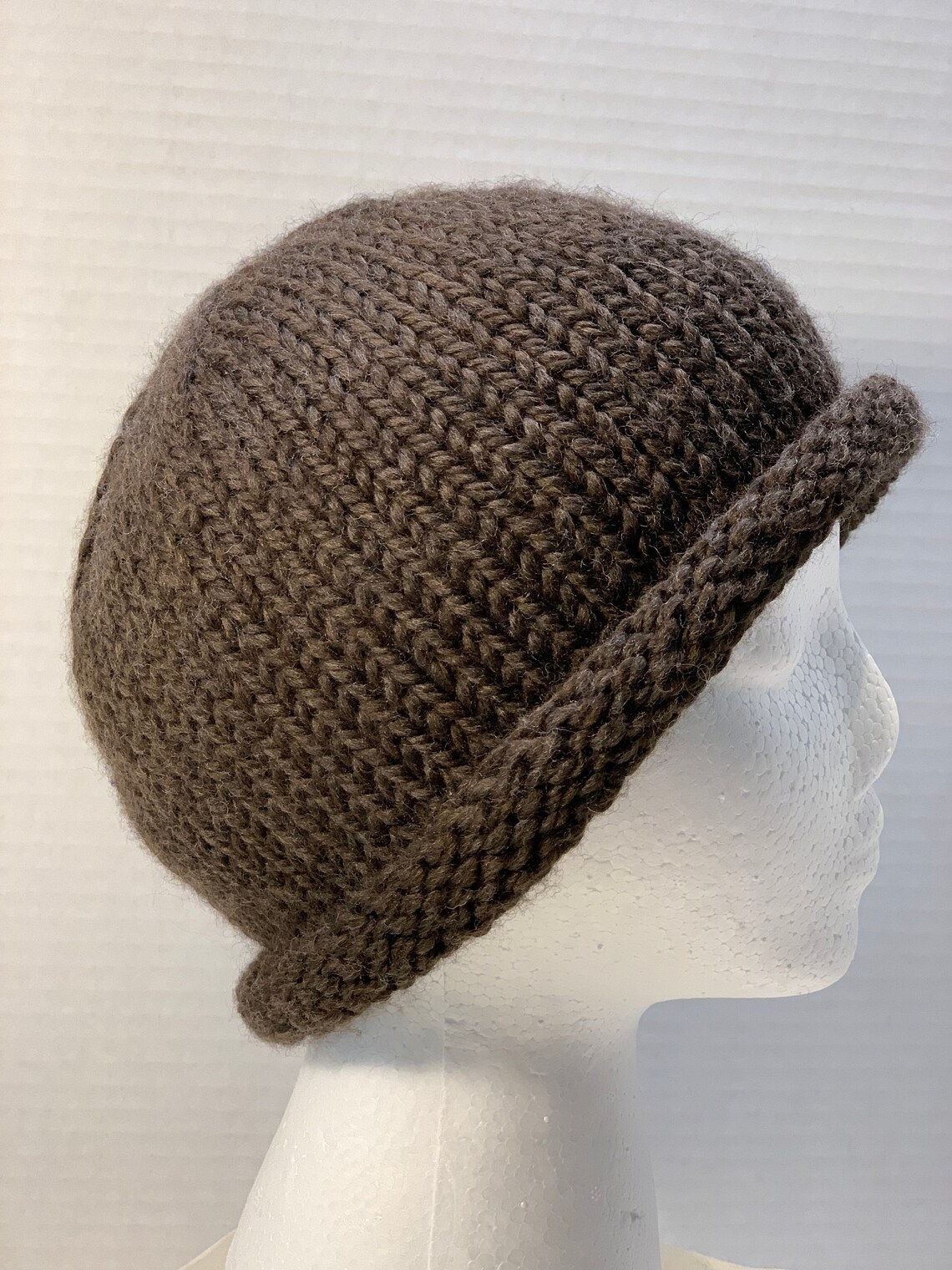 Hand Knit Rolled Rim Merino Wool Hat - Etsy Australia