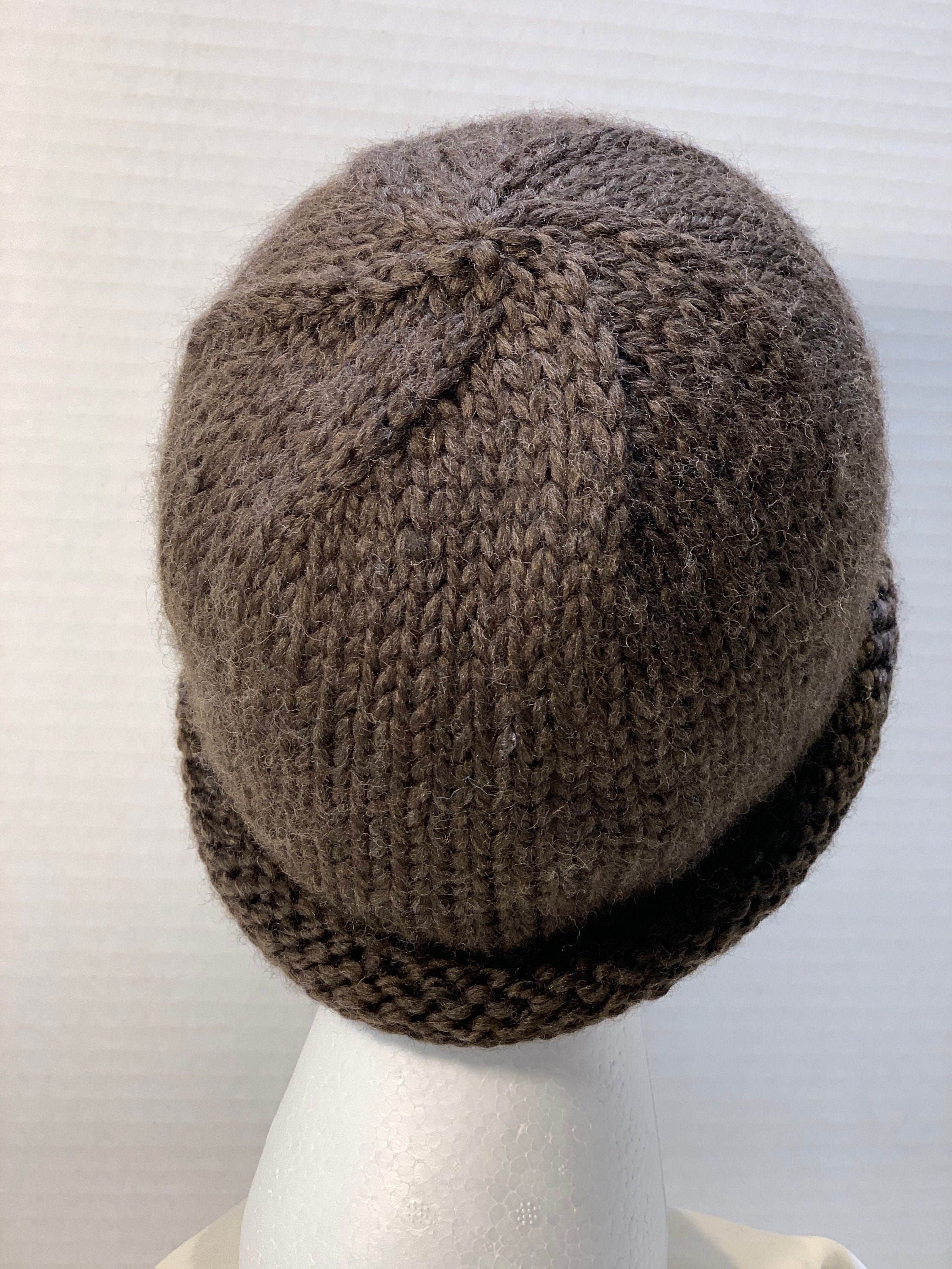 Hand Knit Rolled Rim Merino Wool Hat - Etsy Australia