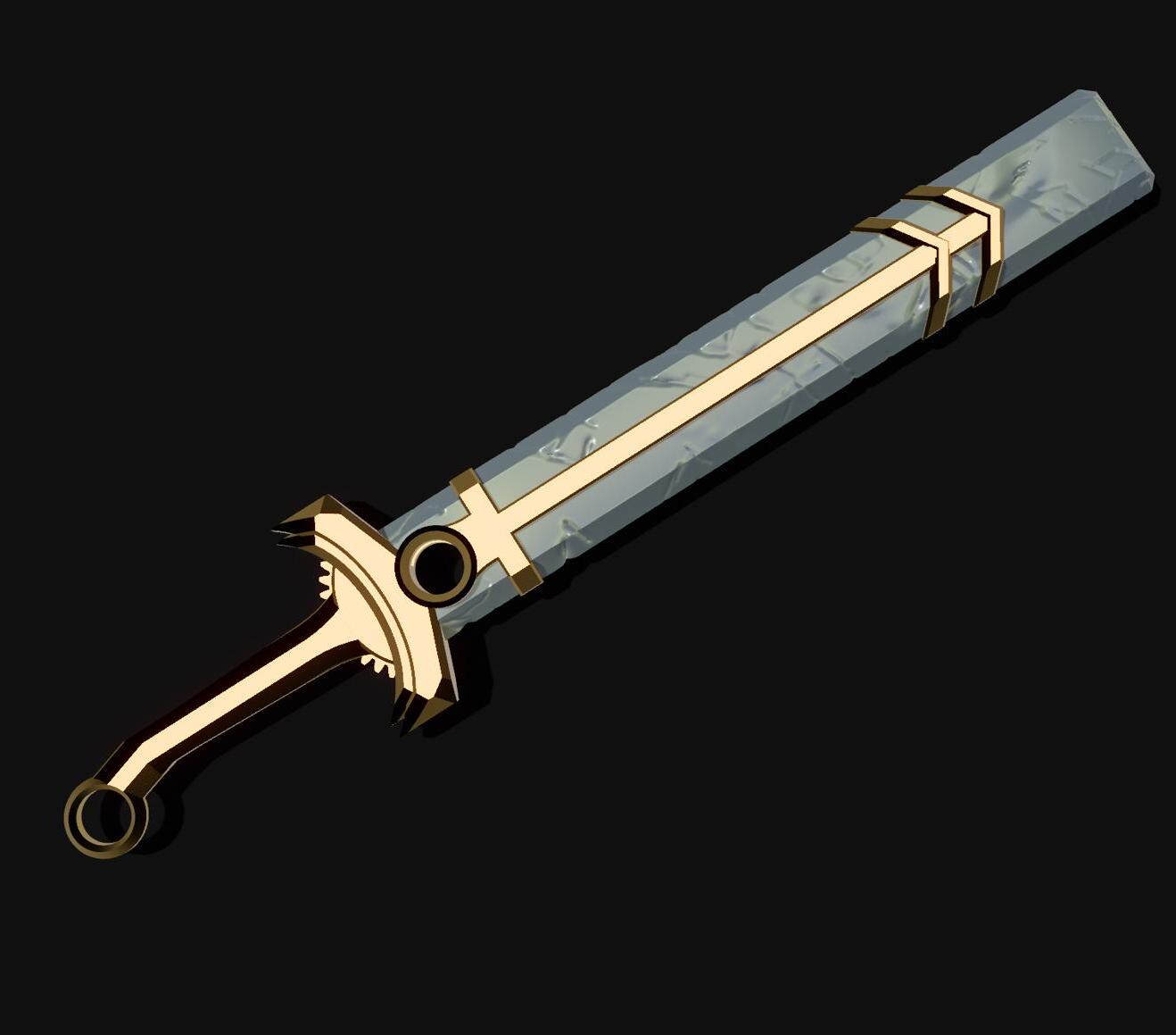 Ekko's Sword Arcane STL File - Etsy