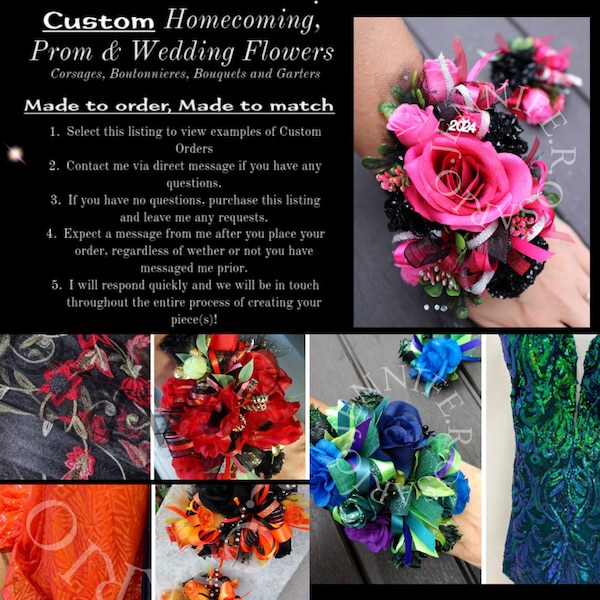 Prom Wrist Corsage - Etsy
