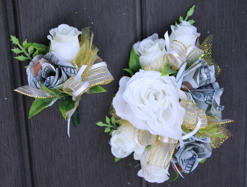 Wrist Corsage and Boutonniere Set. Prom Corsage. Boutonniere. Corsage ...