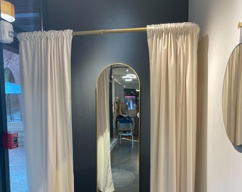 CUSTOM Curved Changing Room Curtain Rail Clothes Shop Fitting Room ...