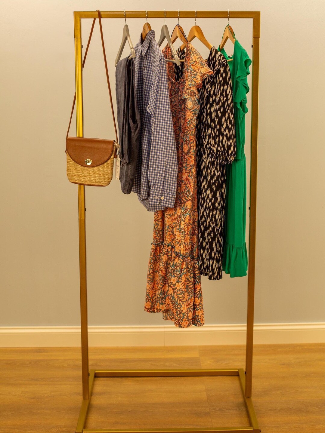 Brass Clothing Rack - Detachable Clothes Storage - Made to Order ...