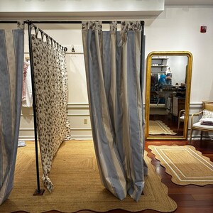 Double Changing Room Curtain Rail Sturdy and Stylish Fitting Room Rods ...