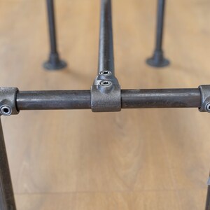 Handmade Industrial Dining Table Legs | Steel Pipe Table Base | Rustic ...