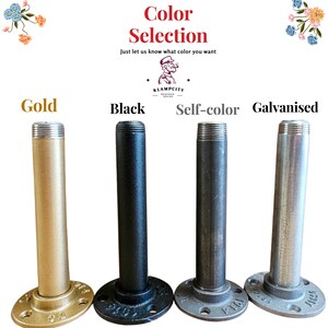 Gold Wall Mounted Clothing Rack | Pipe Clothing Rack. Industrial Look ...