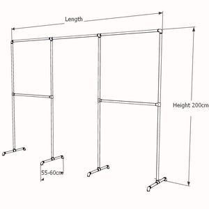 Handmade Modular Clothing Rack | Adjustable Sections | Customizable ...