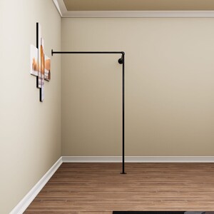 Corner Wall-mounted Changing Room Curtain Rail | Retail Fitting Room ...