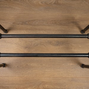 Free-standing Metal Pipe Shoe Rack | Minimalist Industrial Shoe Storage ...