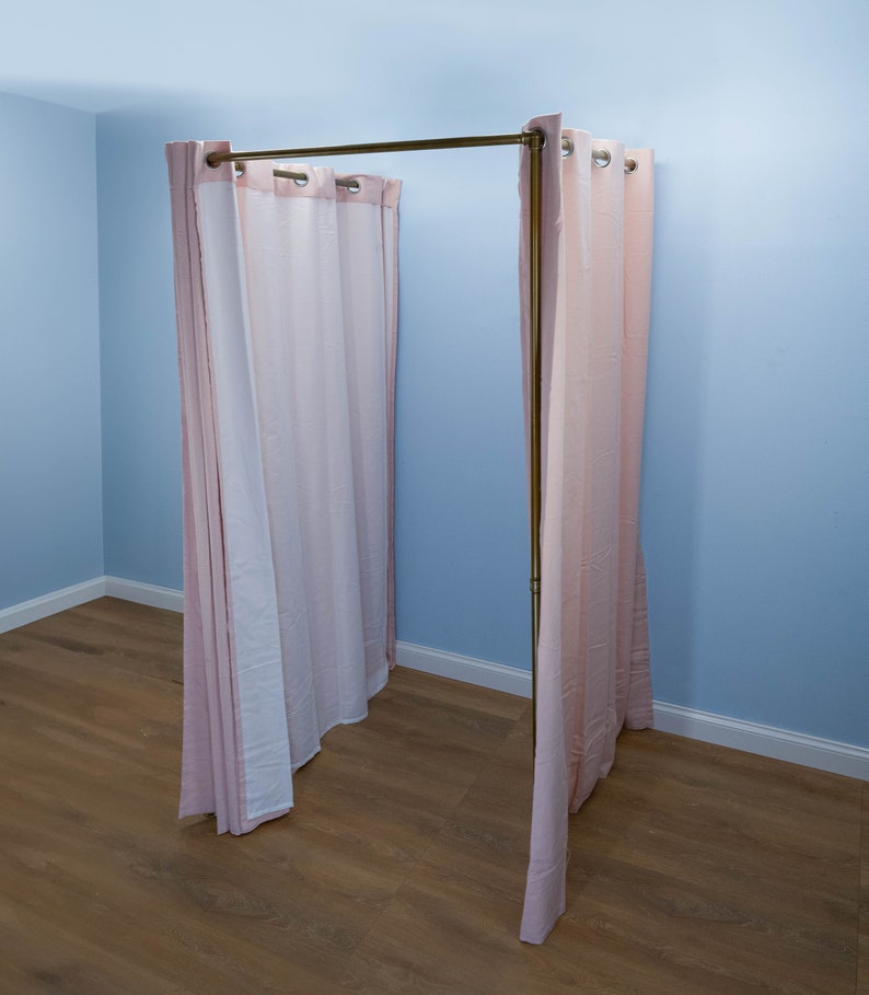 Custom Changing Room Curtain Rail | Heavy Duty Fitting Room Frame ...