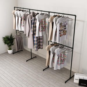 Handmade Modular Clothing Rack | Adjustable Sections | Customizable ...
