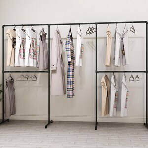 Handmade Modular Clothing Rack | Adjustable Sections | Customizable ...