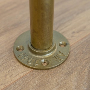 14x4cm Gold Legs Industrial Wooden Console Table - Hallway Table ...