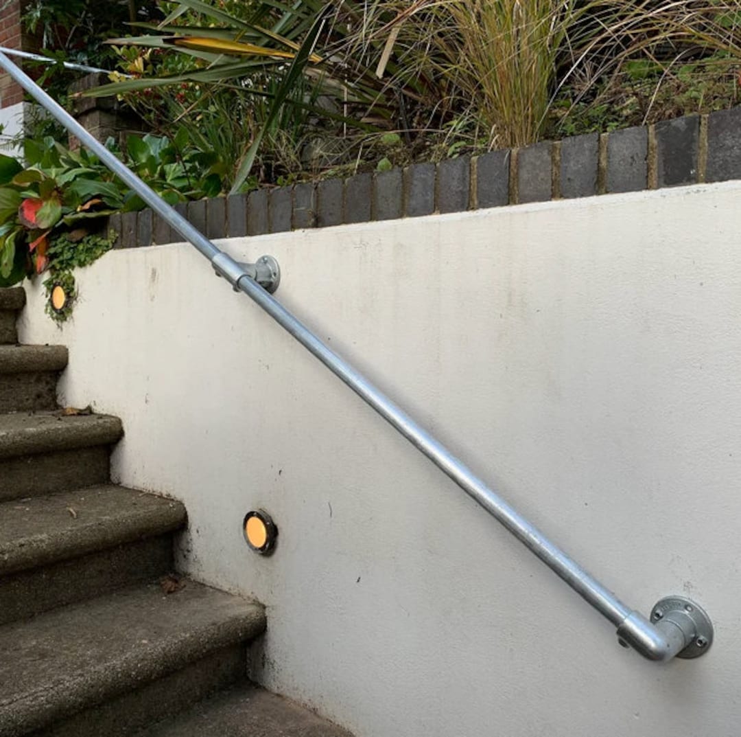 Enhance Safety: Wall Mounted Industrial Pipe Handrail - Galvanized ...