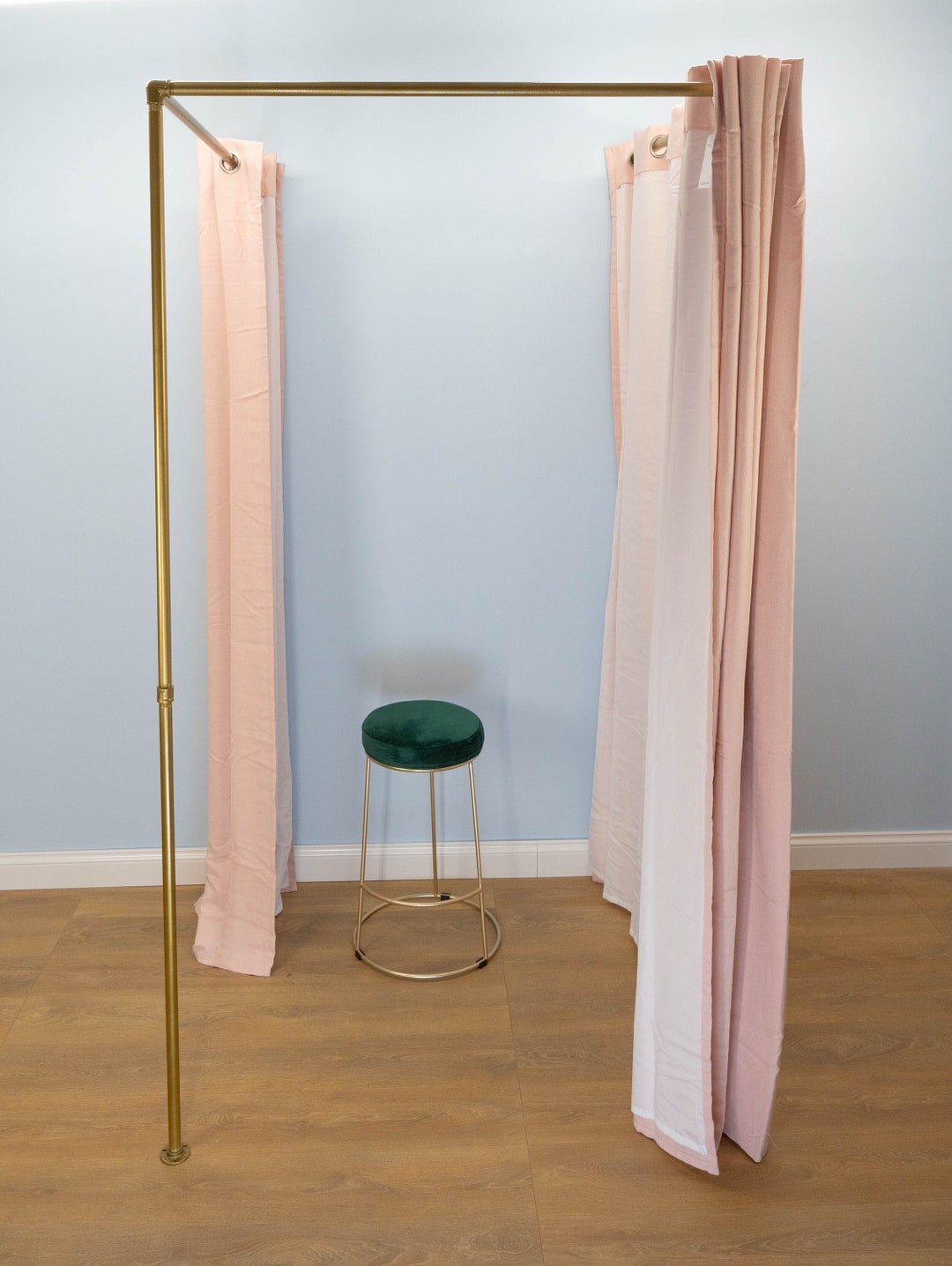 Custom Changing Room Curtain Rail | Heavy Duty Fitting Room Frame ...