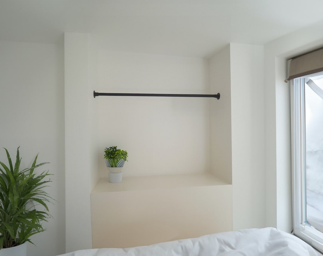 Wall to Wall Changing Room Curtain Rail Clothes Shop Fitting Room ...