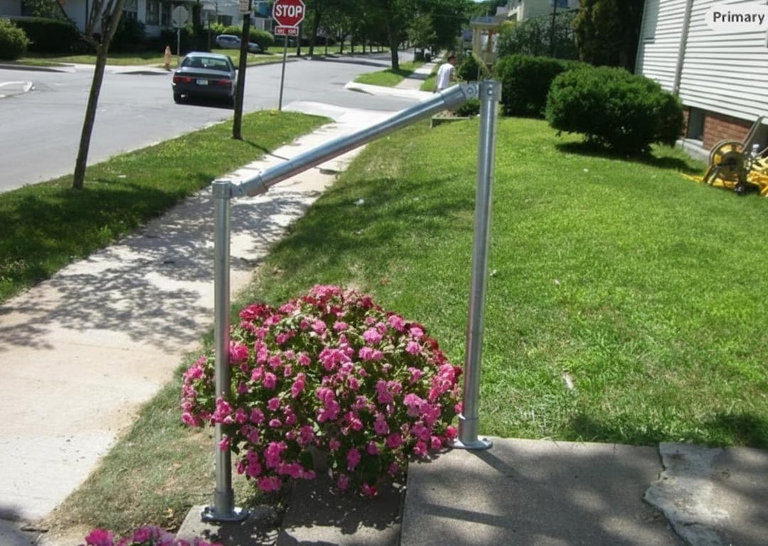 Heavy-duty Weather-resistant Galvanized Metal Handrail | Universal Free ...
