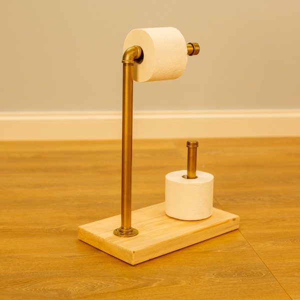 Gold Toilet Paper Holder Stand - Etsy