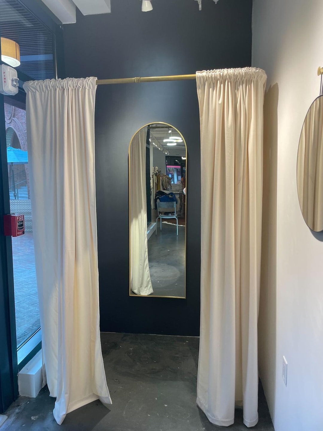 HABZ CUSTOM Changing Room Curtain Rail Clothes Shop Fitting Room ...