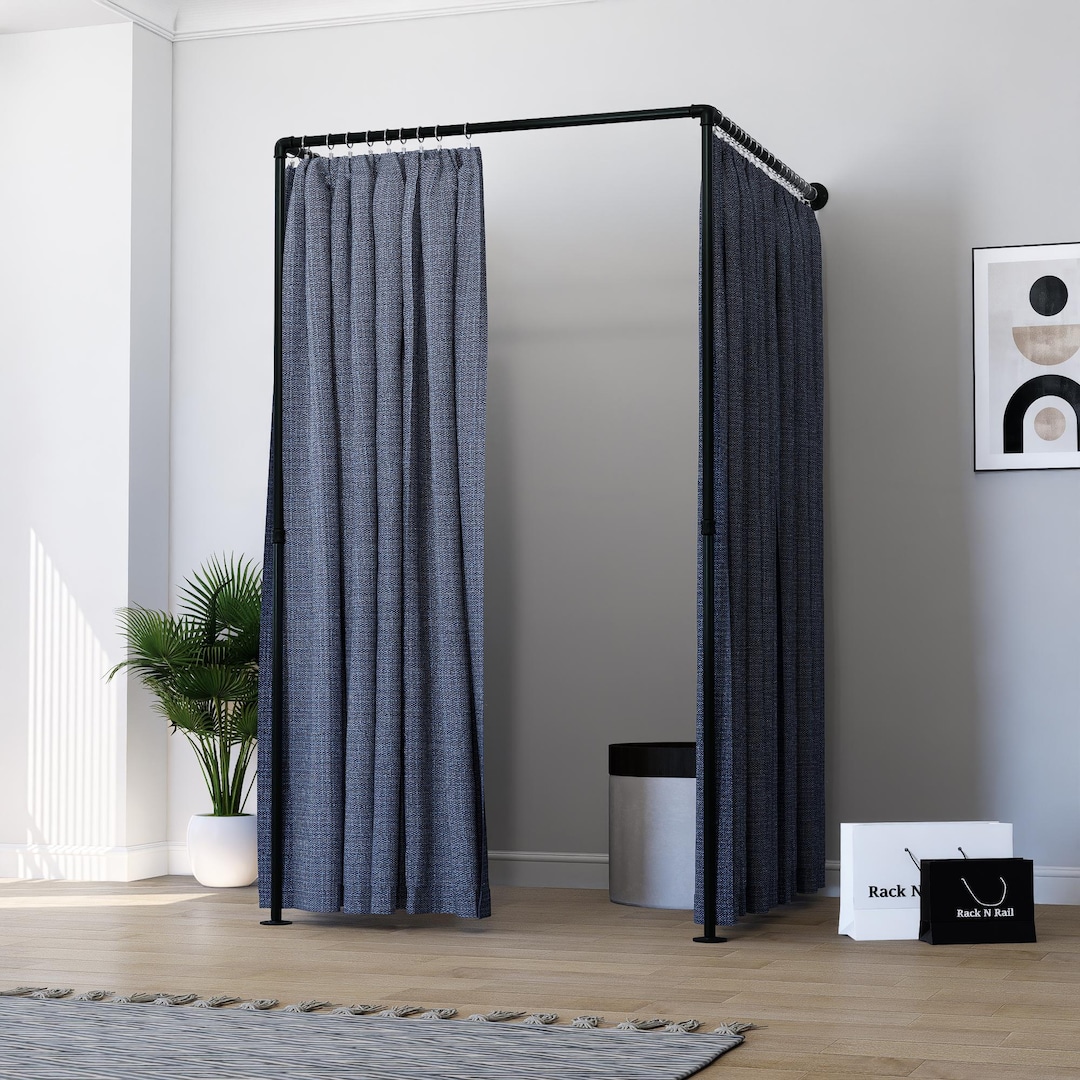 Custom-made Changing Room Curtain Rail Clothes Shop Fitting Room ...