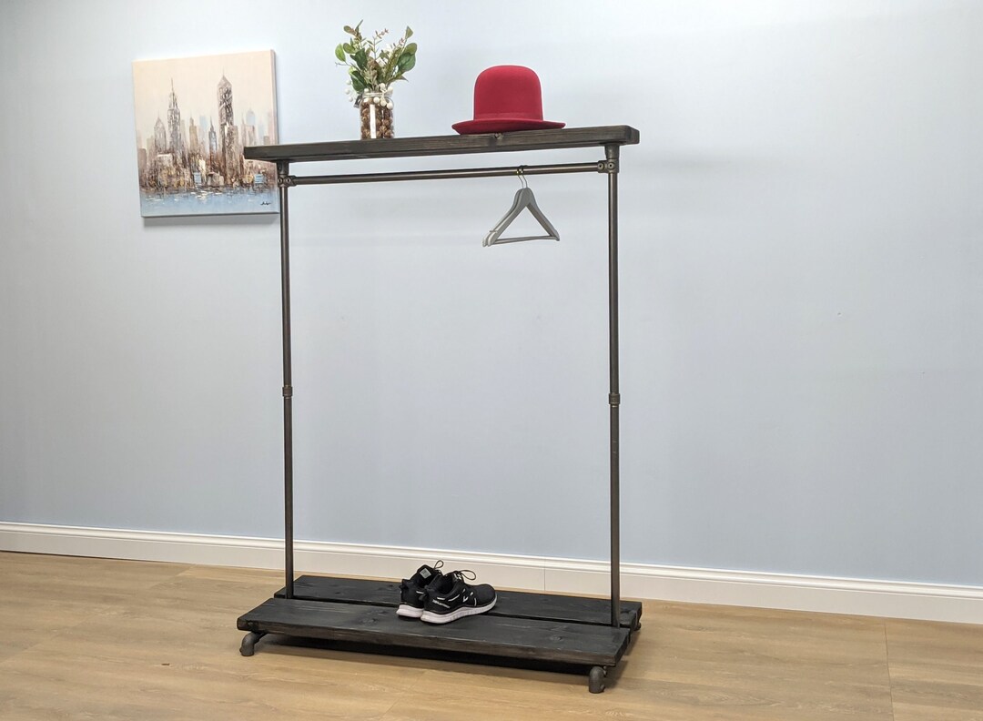 Retail Clothing Rack Industrial Pipe Design Clothes & Garment Rack With ...