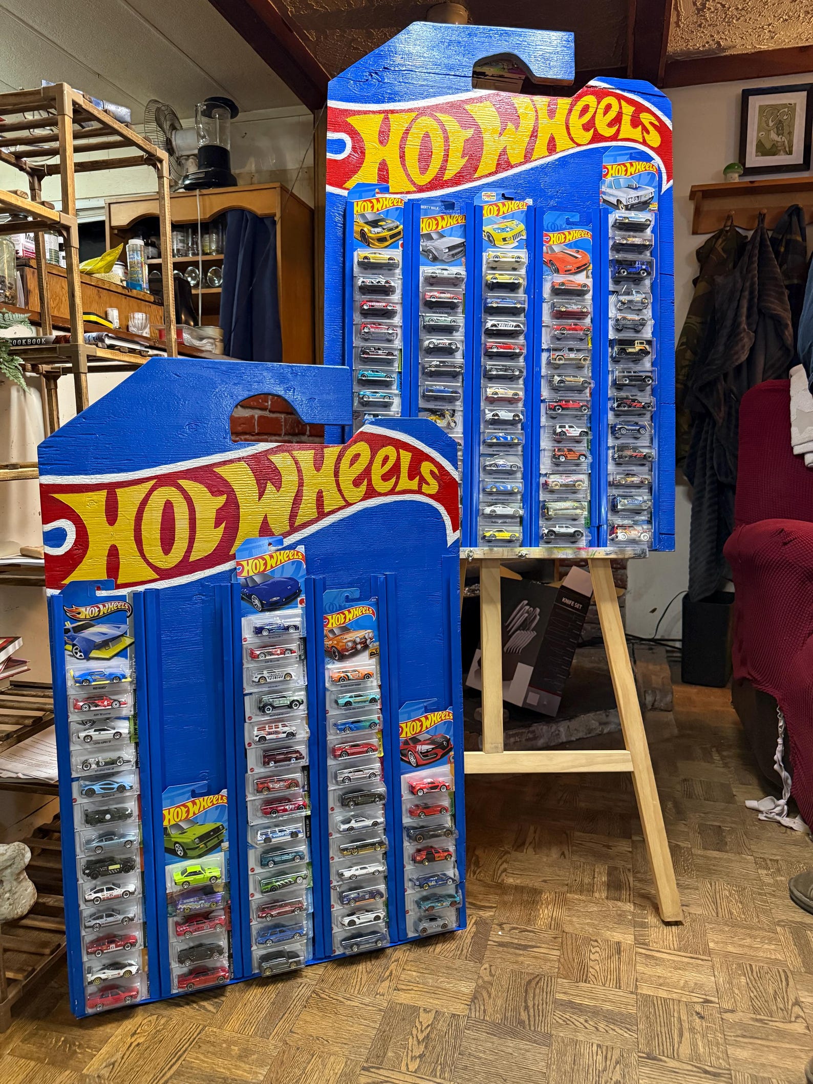 Handcrafted Hot Wheels Display Rack – Holds 45 Cars in Packaging - Etsy