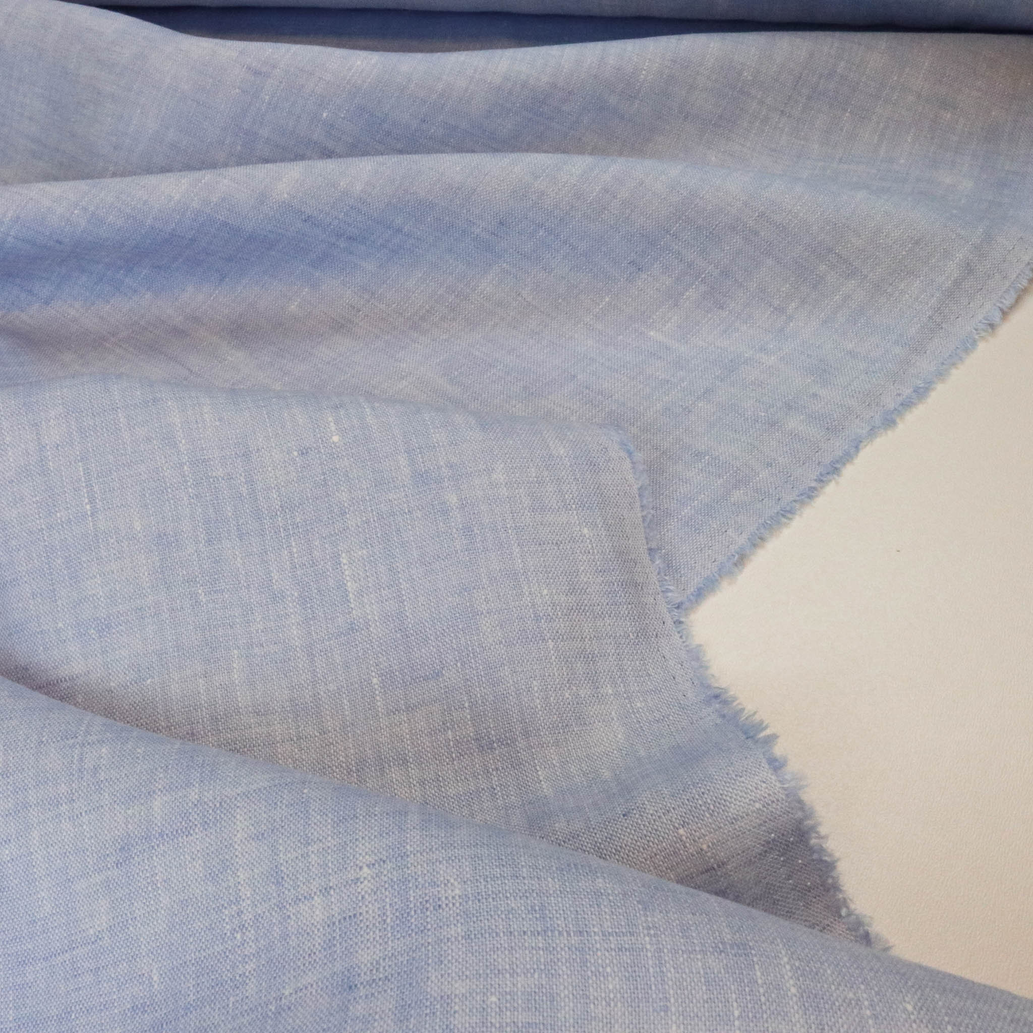 Linen Fabric in Blue Melange - Etsy
