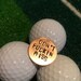 Personalized Copper Golf Ball Marker: Hand Stamped Golf Gift - Etsy