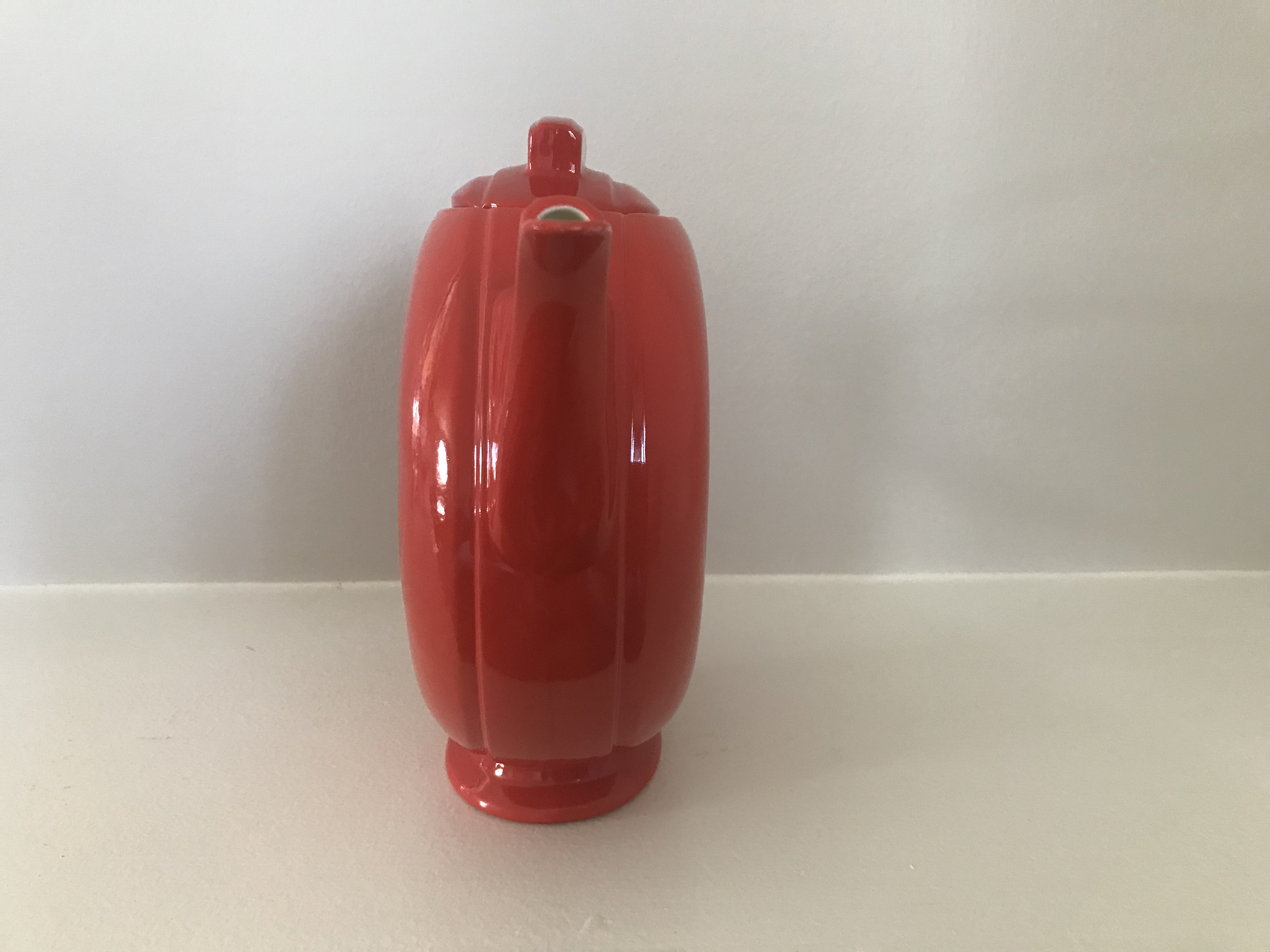 1930s Chinese Red Hall China Donut Teapot - Etsy