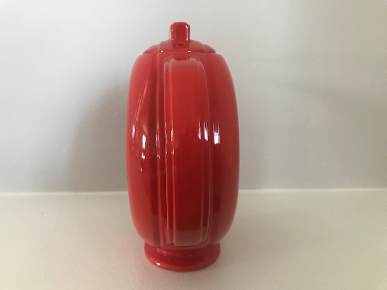 1930s Chinese Red Hall China Donut Teapot - Etsy