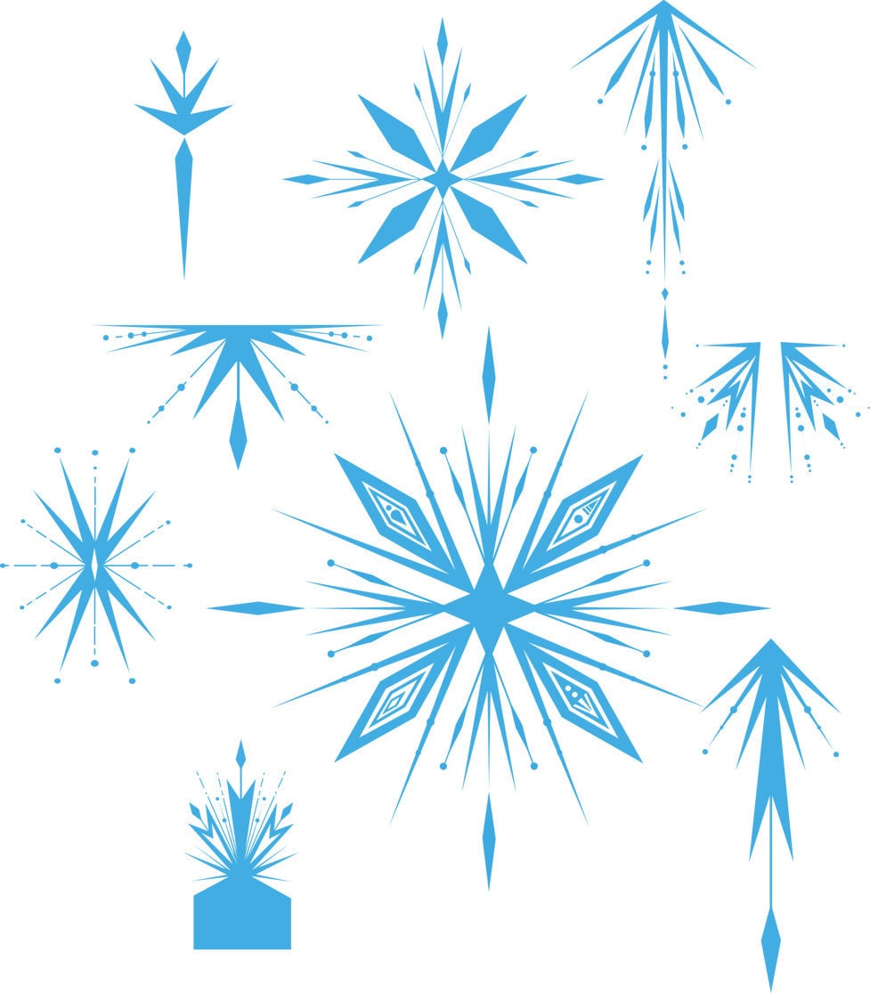 Frozen 2 Elsa Snowflake Dress And Shoes Files Svg Pdf Png And More Etsy