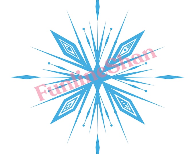 Frozen 2 Elsa Snowflake, Dress and Shoes Files SVG PDF PNG and More ...