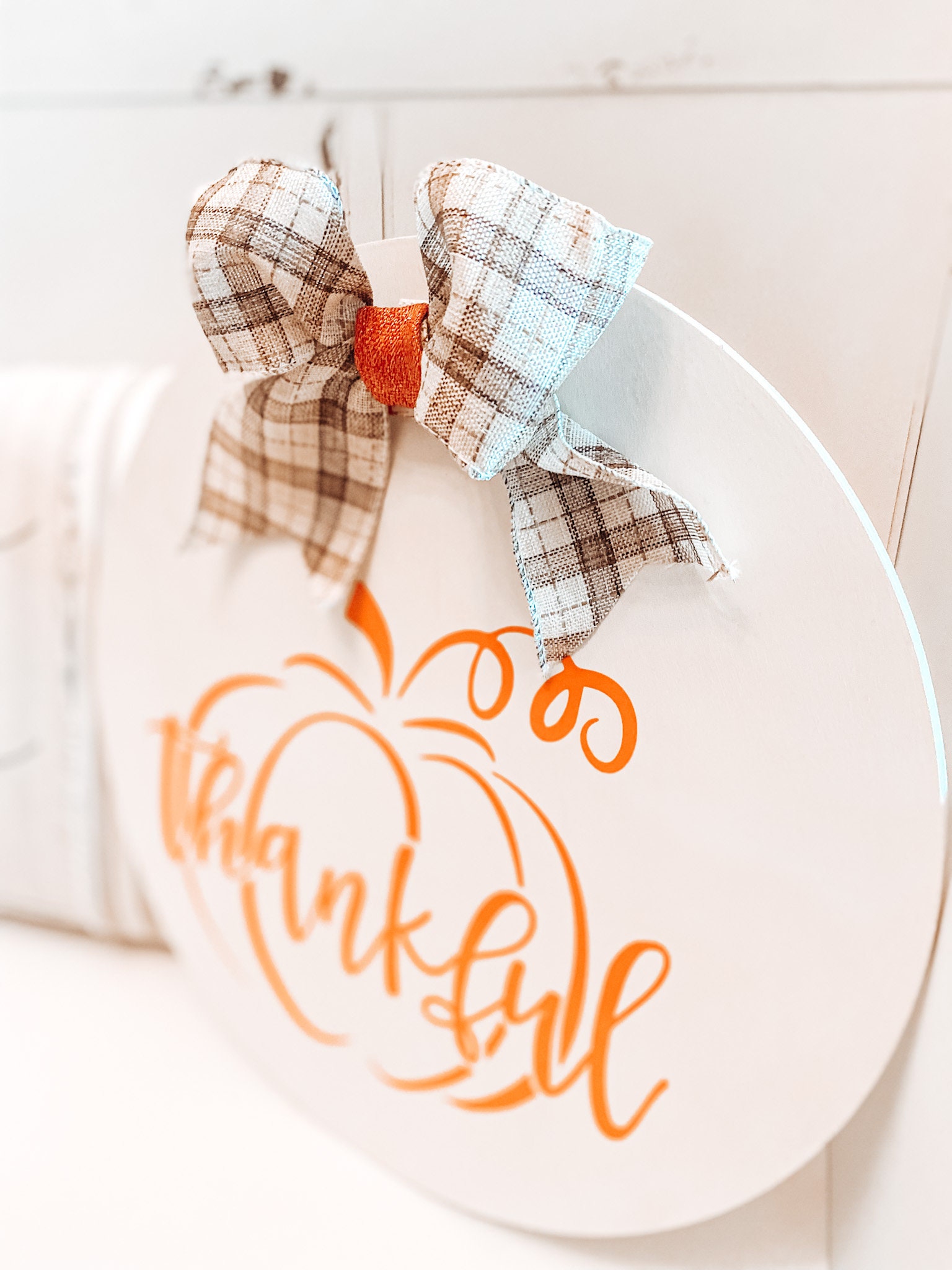 Thankful Door Hanger Thanksgiving Decor Fall Decor Wooden | Etsy