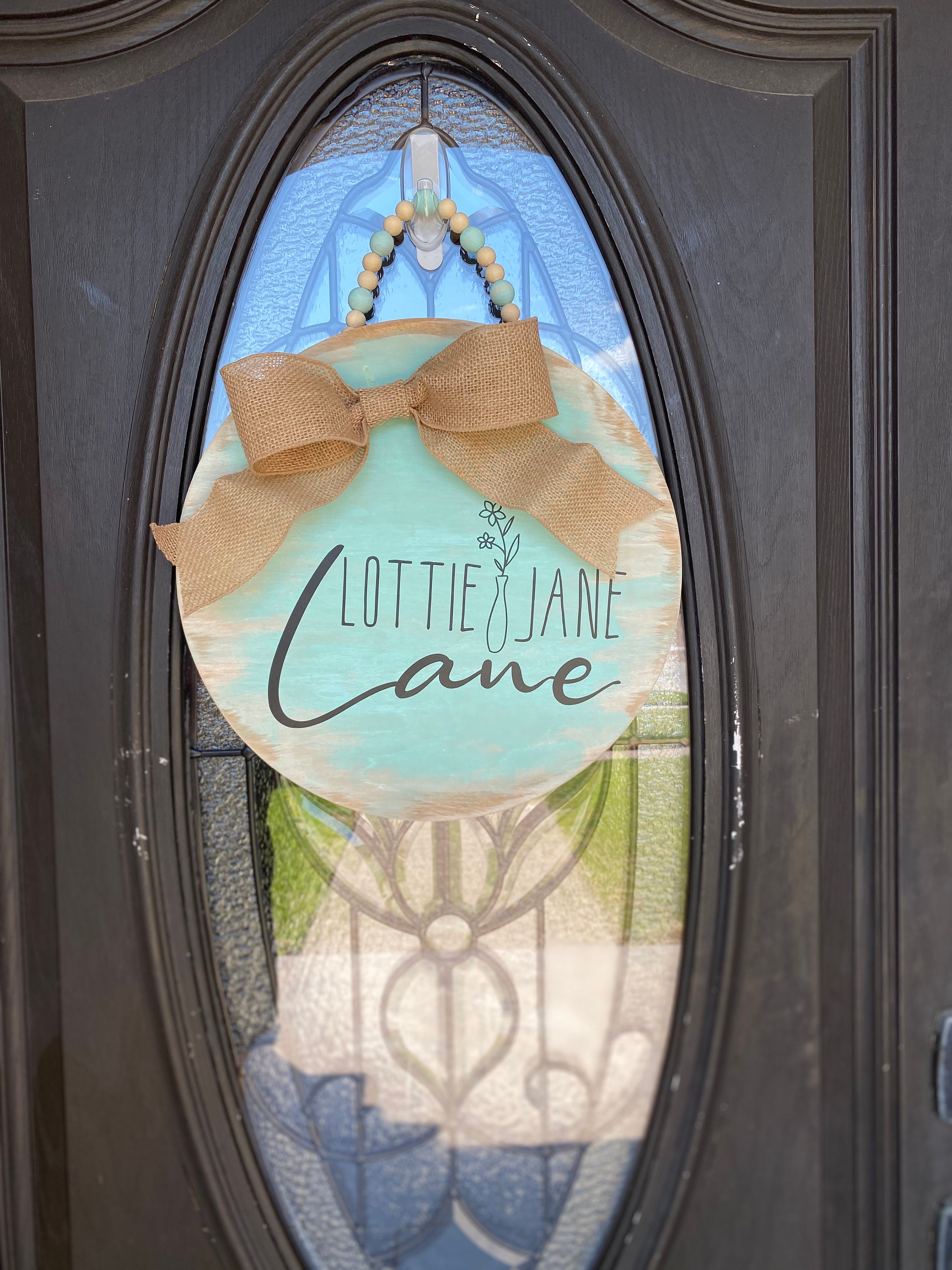 Custom Distressed Door Hanger Home Decor Wooden Door Hanger | Etsy