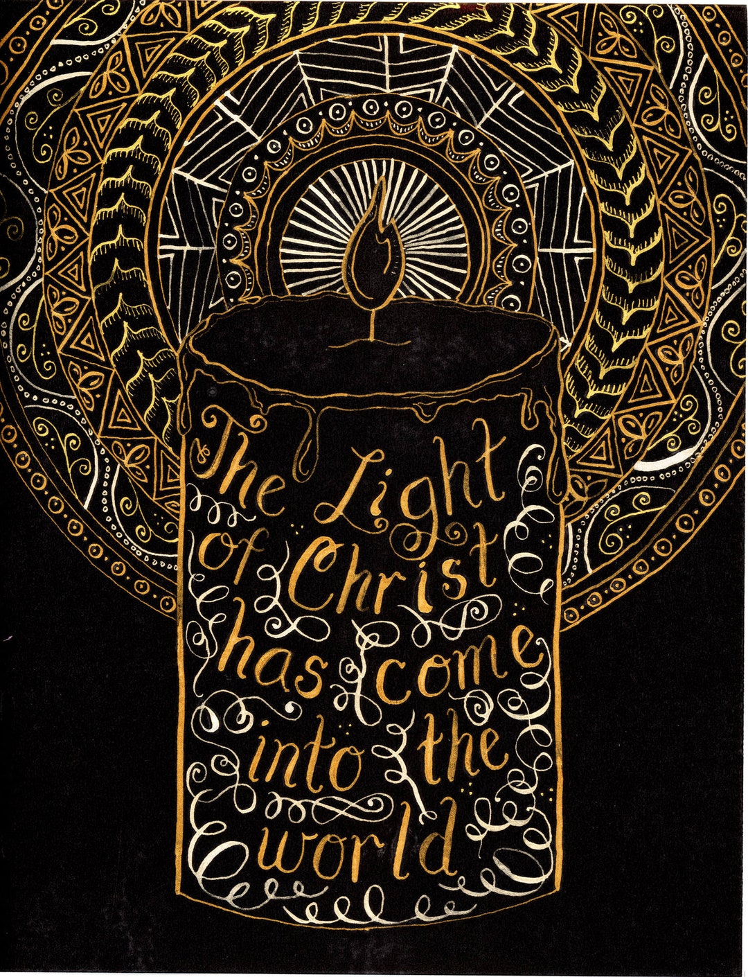 Light of Christ Calligraphy Download - Etsy